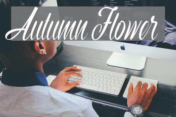 Autumn Flower Font - FFonts.net