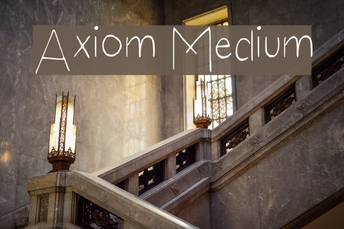 Axiom Medium Font - FFonts.net