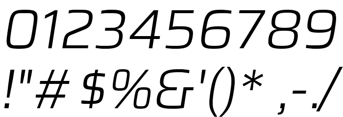Azeri Sans Light Italic Font - FFonts.net