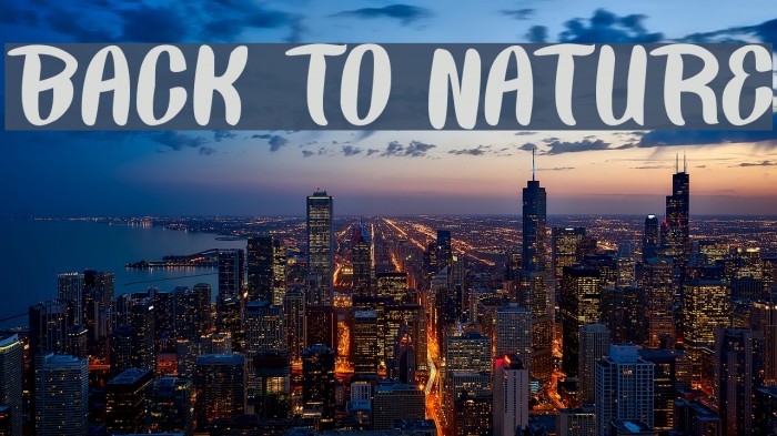 BACK TO NATURE Font - FFonts.net