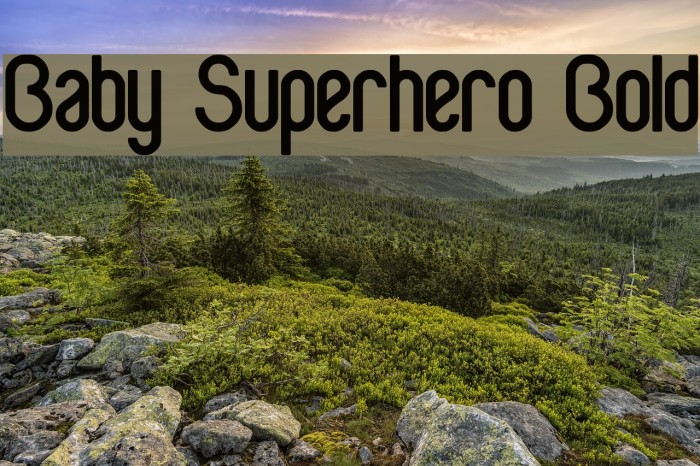 Baby Superhero Bold Font - FFonts.net