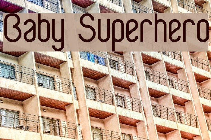 Baby Superhero Font - FFonts.net