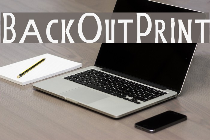 BackOutPrint Font - FFonts.net