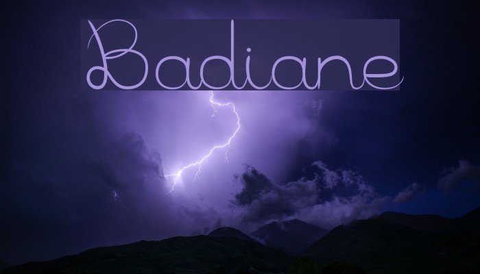 Badiane Font - FFonts.net