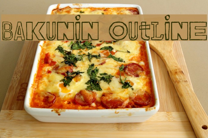 Bakunin Outline Font - FFonts.net