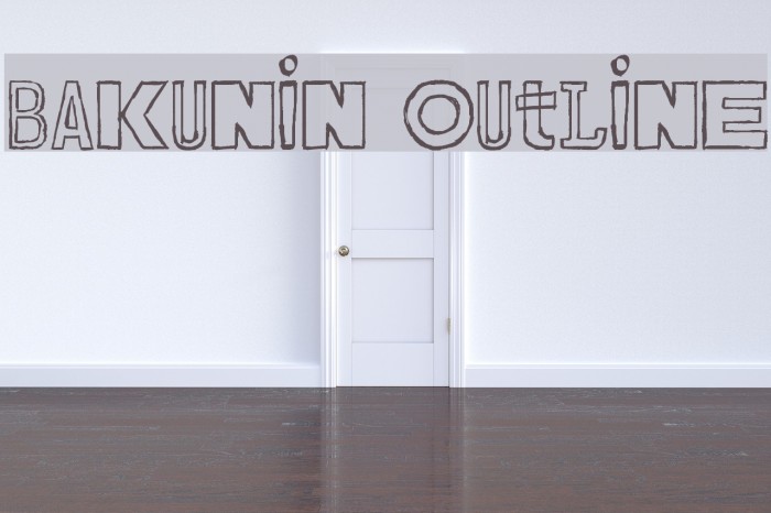 Bakunin Outline Font - FFonts.net