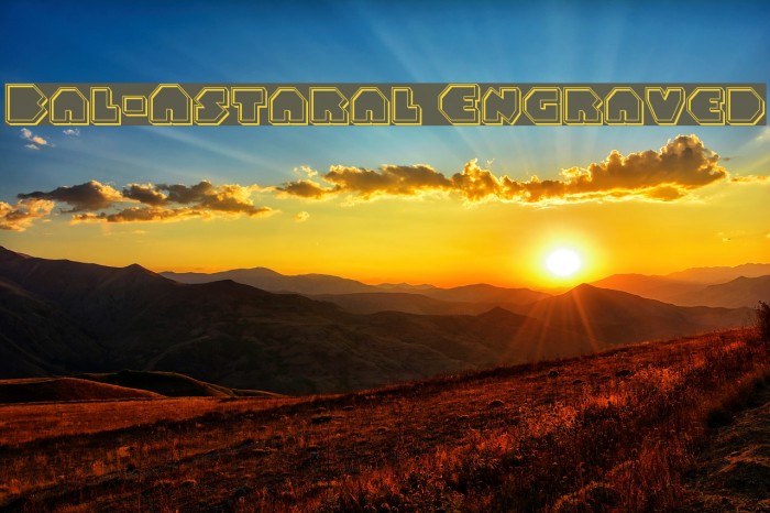 Bal-Astaral Engraved Font - FFonts.net