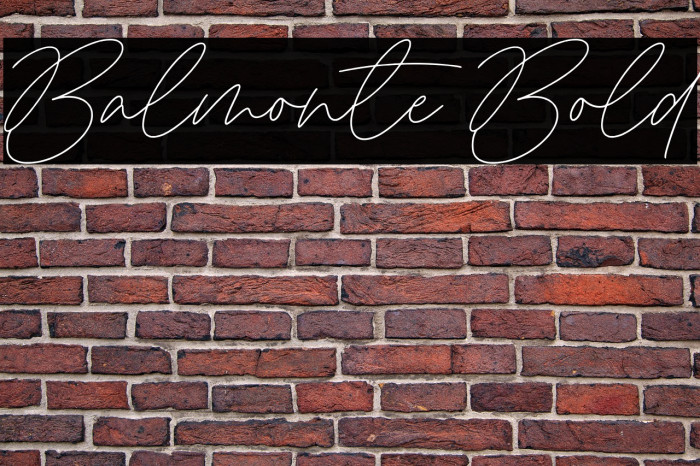 Balmonte Bold الخط - FFonts.net