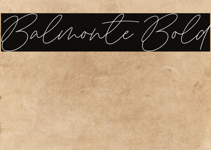 Balmonte Bold الخط - FFonts.net