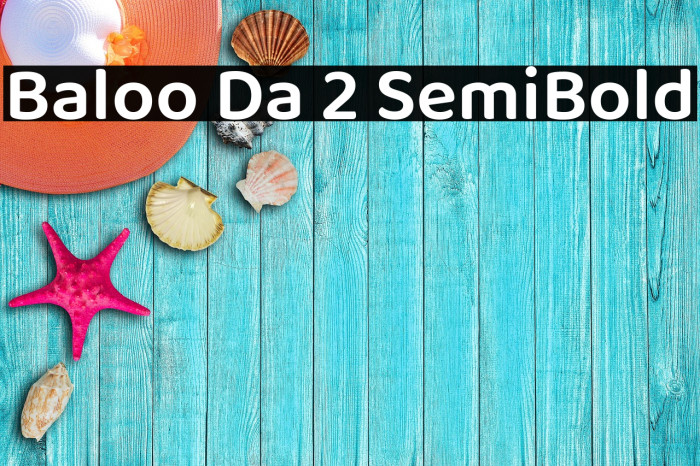 Baloo Da 2 SemiBold Font - FFonts.net