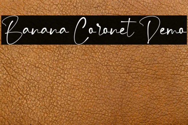 Banana Coronet Demo Font | Free Download (TTF/OTF) | FFonts.