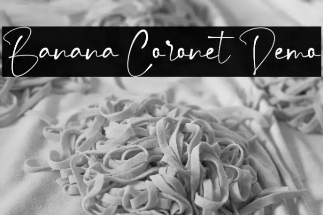 Banana Coronet Demo Font | Free Download (TTF/OTF) | FFonts.