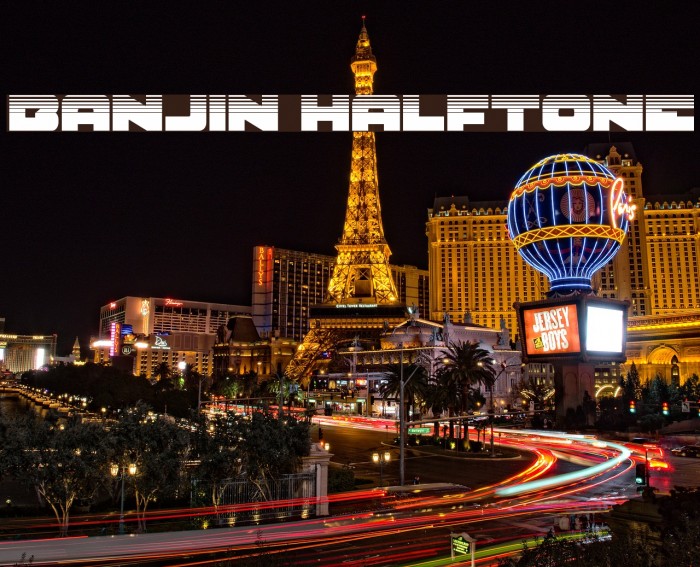 Banjin Halftone Font - FFonts.net