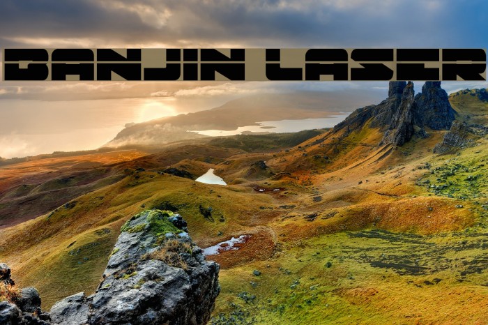 Banjin Laser Font - FFonts.net