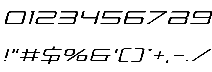 Banshee Pilot Expanded Italic Font - FFonts.net