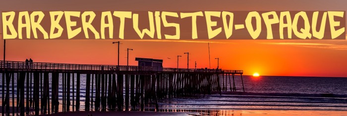 BarberaTwisted-Opaque Font - FFonts.net
