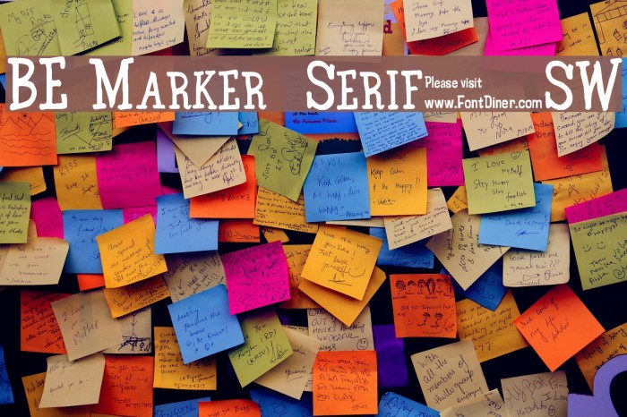 BE Marker Serif_SW Font - FFonts.net