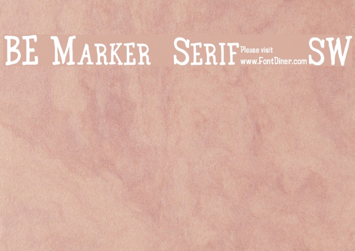 BE Marker Serif_SW Font - FFonts.net