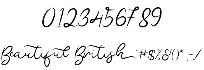 BEAUTIFUL BRITISH DEMO Font - FFonts.net