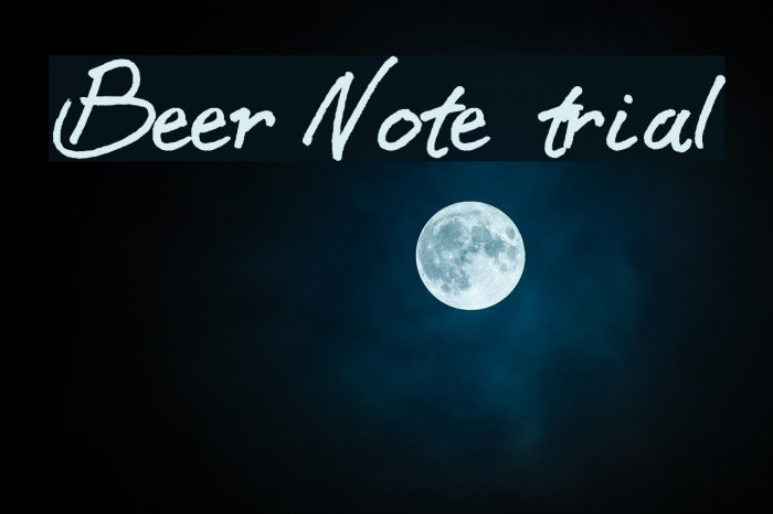 BEER NOTE TRIAL Font - FFonts.net
