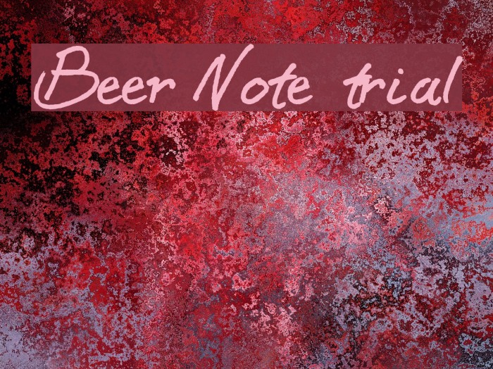 BEER NOTE TRIAL Font - FFonts.net