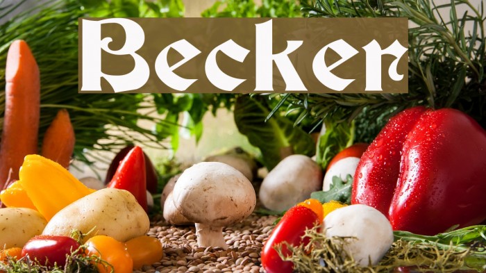 Becker Font - FFonts.net