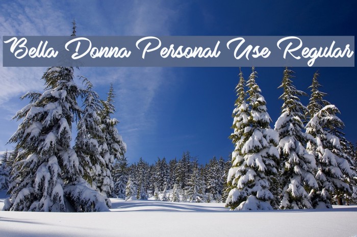 Bella Donna Personal Use Regular Font - FFonts.net