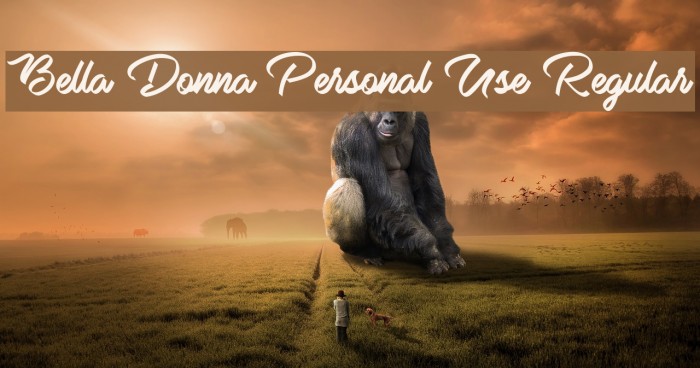 Bella Donna Personal Use Regular Font - FFonts.net
