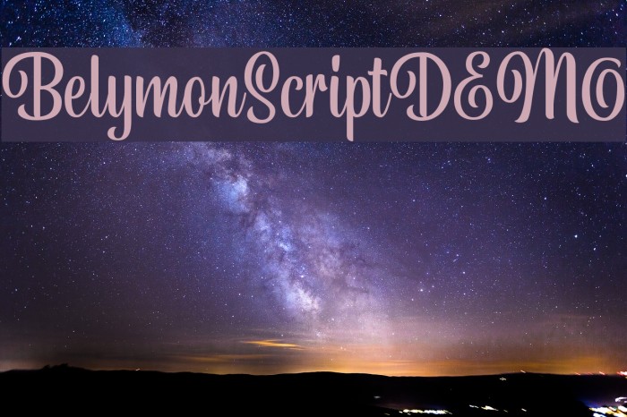 BelymonScriptDEMO Font - FFonts.net