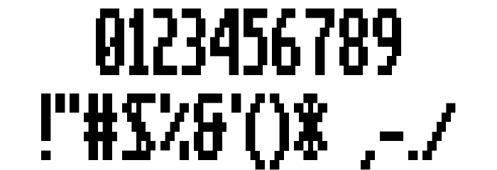 Berkelium II DHR Font - FFonts.net