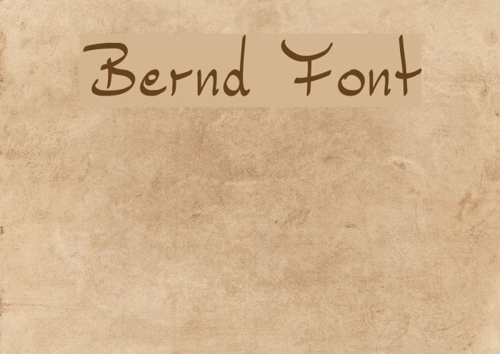 Bernd Font - FFonts.net