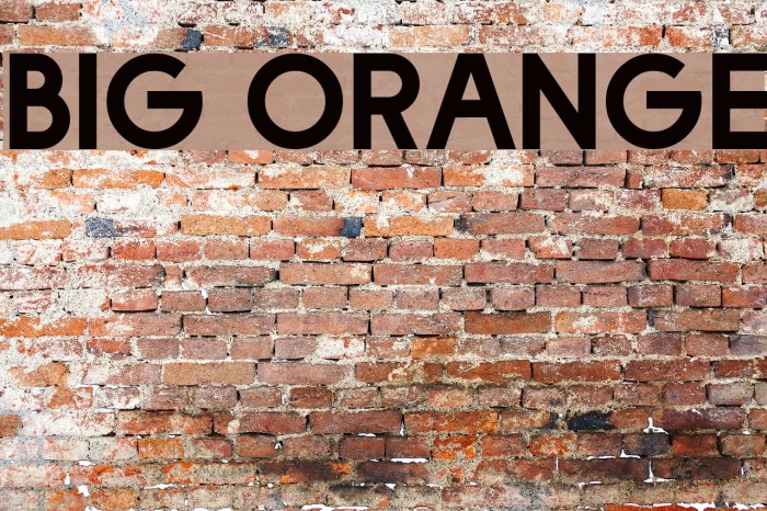 Big Orange Font - FFonts.net