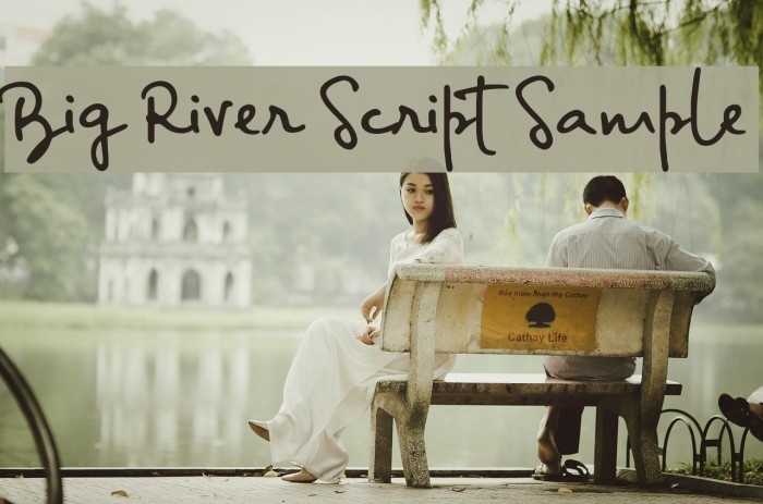 Big River Script Sample Font - FFonts.net