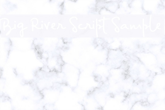 Big River Script Sample Font - FFonts.net