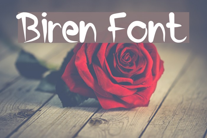 Biren Font - FFonts.net