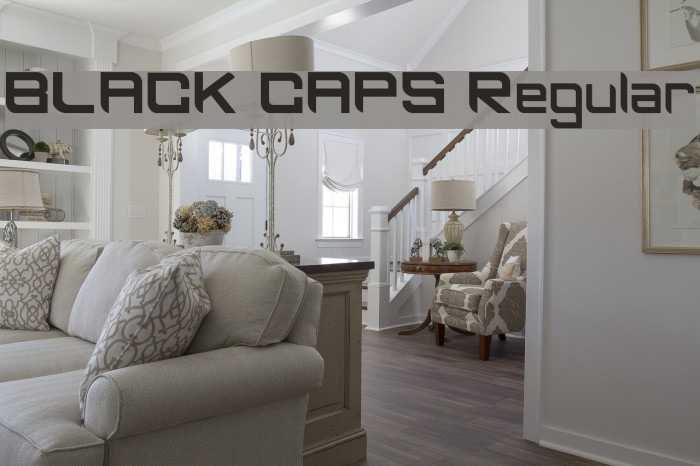 BLACK CAPS Regular Font - FFonts.net