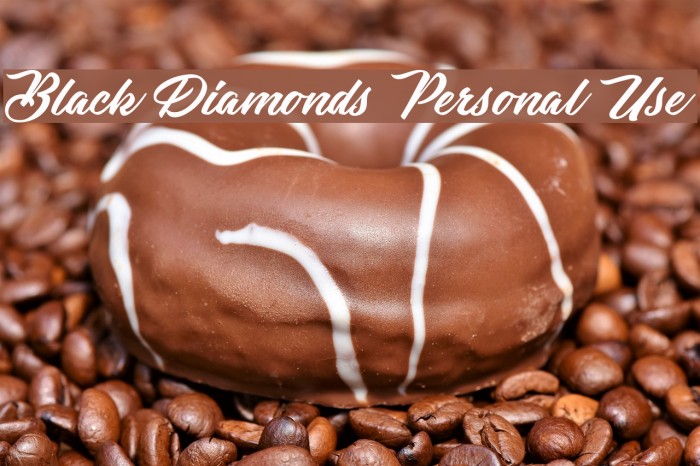 Black Diamonds Personal Use Font - FFonts.net