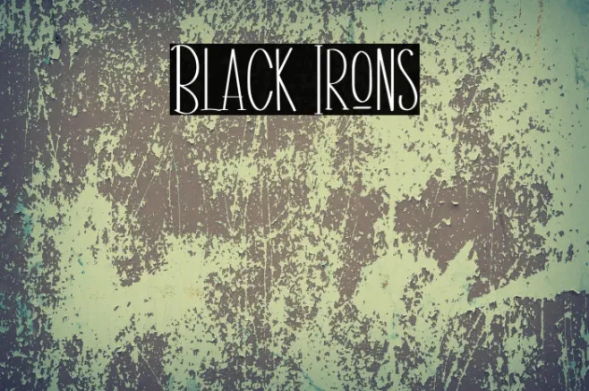 Black Irons Font | Free Download (TTF/OTF) | FFonts.net