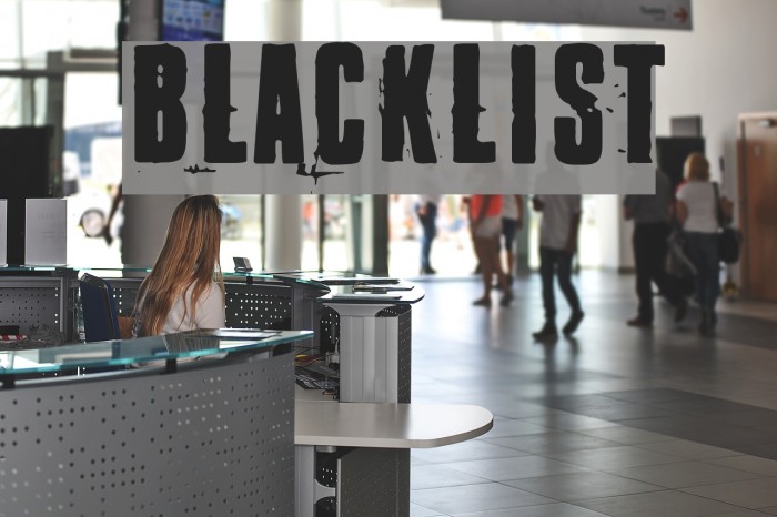 Blacklist Font - FFonts.net