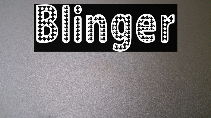 Blinger Font - FFonts.net