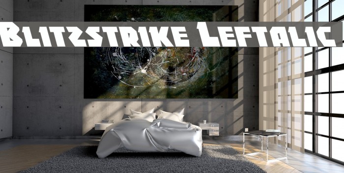 Blitzstrike Leftalic Font - FFonts.net