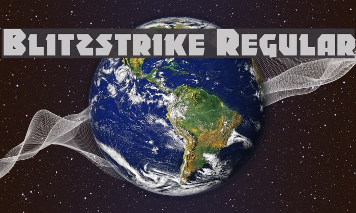 Blitzstrike Regular Font - FFonts.net