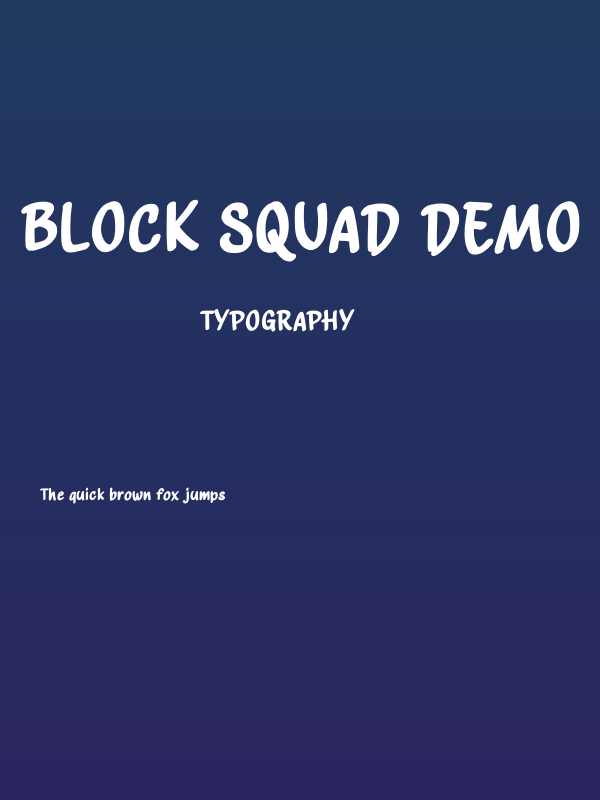 Block Squad Demo Font | Free Download (TTF/OTF) | FFonts.net