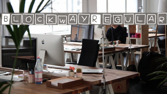 Blockway Regular Font - FFonts.net