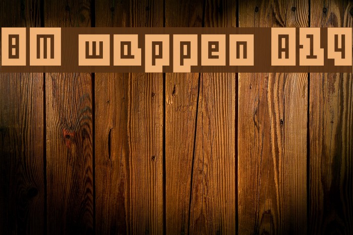 BM wappen A14 Font - FFonts.net