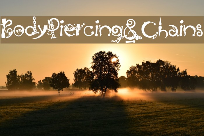 BodyPiercing&Chains Font - FFonts.net