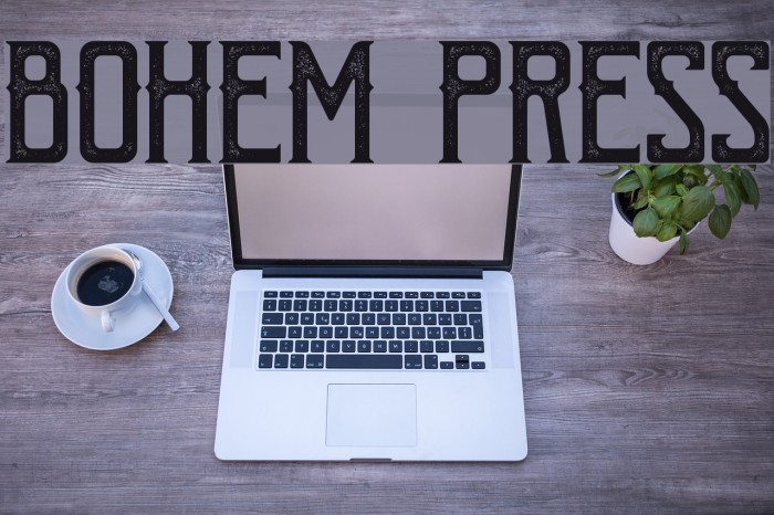 Bohem Press Font - FFonts.net