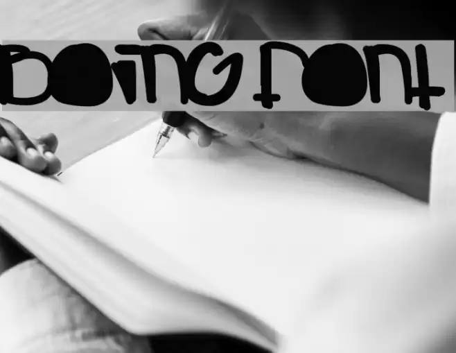 Boing Font | Free Download (TTF/OTF) | FFonts.net