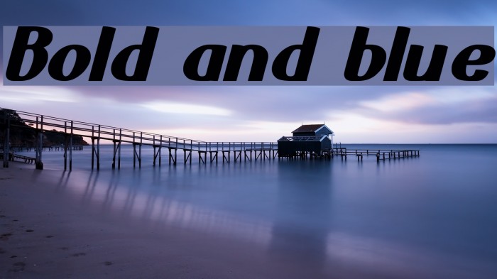 Bold and blue Font - FFonts.net