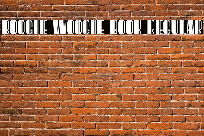 Boogie Woogie Book Regular Font - FFonts.net